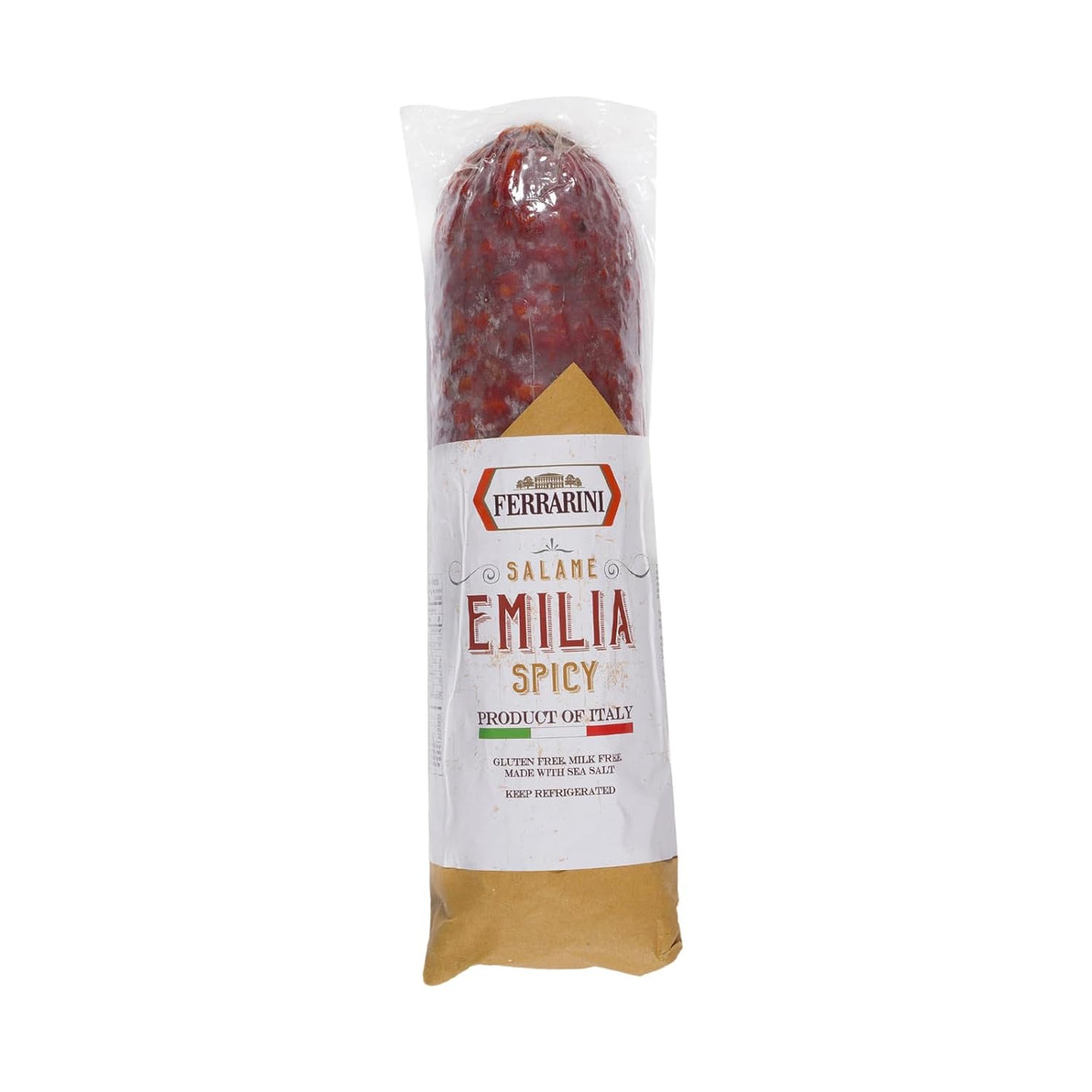 Ferrarini, Spicy Italian Salami, Emilia, Premium Italian Brand. Milk F ...