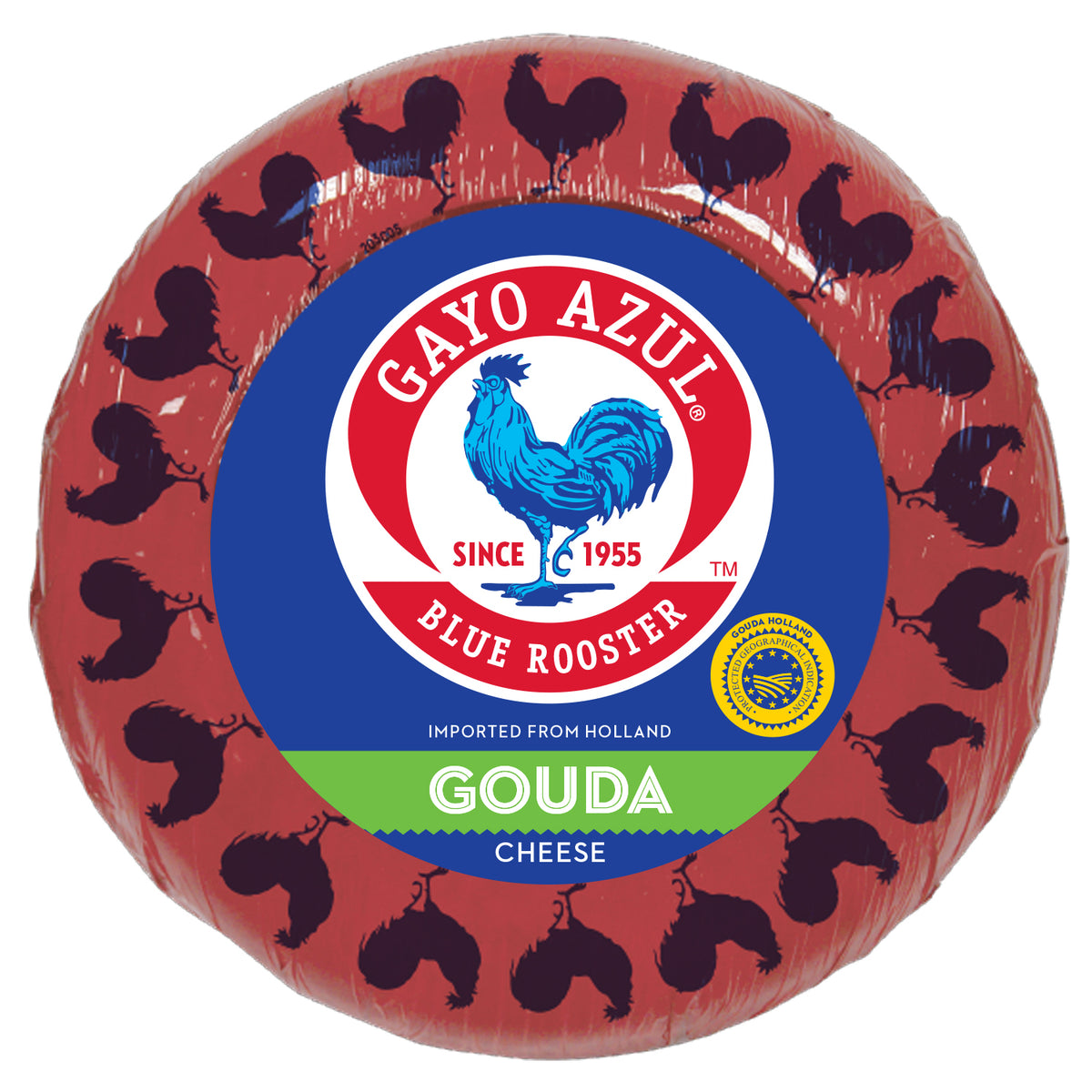 Gayo Azul Mild Gouda Cheese Wheel – Red Wax, 10lb (Approx.), Premium D ...